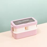 China Environment-friendly Advantage Reusable Portable Plastic Bento Lunch Box for All Ages for sale