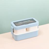 China Environment-friendly Advantage Reusable Portable Plastic Bento Lunch Box for All Ages for sale