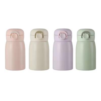China 304 Stainless Steel Insulated Water Bottle 200ml 350ml Portable Bounce Kids Thermos for sale