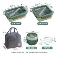 China Reusable Plastic Bento Lunch Box 850ml 1100ml Portable Compartment for School Kids for sale