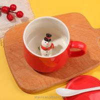 China Customized Handmade Ceramic Mug Cute Animal 3D Drinking Cups for Tea Coffee Gift for sale