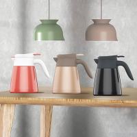 China 316 Stainless Steel Electric Kettle 1000ml Double Walled Thermal Insulation Coral Red for sale