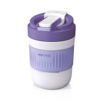 China 400ml/550ml Capacity Portable Multifunctional Glassware Cute Glass Coffee Cup with Straw for sale