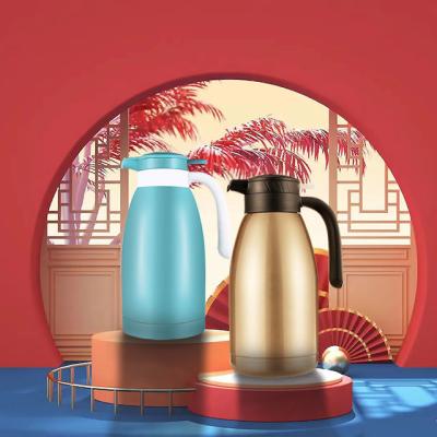 China Double Walled Vacuum Insulated Stainless Steel Thermal Carafe Coffee Tea Pot 2000ML for sale