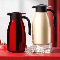 China Double Walled Vacuum Insulated Stainless Steel Thermal Carafe Coffee Tea Pot 2000ML for sale