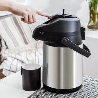 China 1.9L 304 18/8 Stainless Steel Lever Action Airpot for Thermal Water and Coffee Dispensing for sale