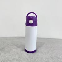 China 253g Double Wall Stainless Steel Sublimation Children Vacuum Thermos Flask with Straw Lid 350ml for sale