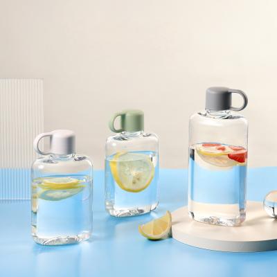 China Applicable for Boiling Water Eco Friendly 360ml/500ml Gift Clear Square Water Bottle for sale