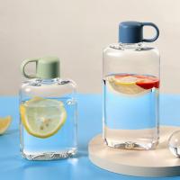 China Applicable for Boiling Water Eco Friendly 360ml/500ml Gift Clear Square Water Bottle for sale
