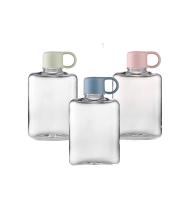 China Applicable for Boiling Water Eco Friendly 360ml/500ml Gift Clear Square Water Bottle for sale