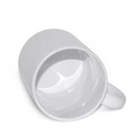 China Safe Food Grade Ceramic Mug 11 oz White Custom Patterned Size Coffee Cup for Office for sale