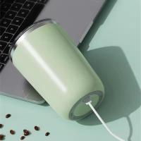 China Automatic Magnetic Self Stirring Coffee Cup 350ml Stainless Steel Travel Mug with Lid for sale