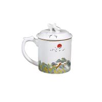 China Custom 400ml Porcelain Ceramic Mug with Non-Slip Handle for Coffee Gift for sale