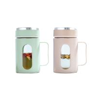 China Custom Logo Glass Water Bottle 500ml for Outdoor Travel and Self-Driving Activities for sale