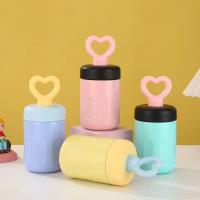 China 420ml 316 Stainless Steel Vacuum Travel Mug Portable Coffee Cup with Heart Handle for sale