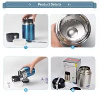 China 500ML Stainless Steel Insulated Lunch Box Soup Container Thermos Food Jar for sale