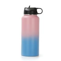 China Custom 32oz 1L 304 Stainless Steel Wide Mouth Water Bottle Eco Friendly for sale