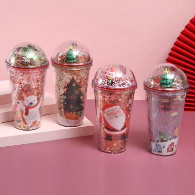 China Leak Proof Reusable Christmas Plastic Bottle 500ml BPA Free Custom Color for sale