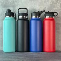 China 32oz 1L Stainless Steel Vacuum Insulated Water Bottle Custom Color Double Wall for sale