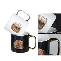 China Bulk Luxury Sublimation Ceramic Travel Coffee Mug 400ml Biodegradable Custom Logo for sale