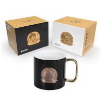 China Bulk Luxury Sublimation Ceramic Travel Coffee Mug 400ml Biodegradable Custom Logo for sale