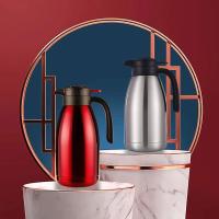 China Customized Logo Large Capacity 2000ml Biodegradable Stainless Steel Thermal Water Jug for sale