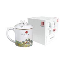 China Custom Sublimation Ceramic Coffee Mug 400ml with Hand Grip Reusable Gift Cup for sale