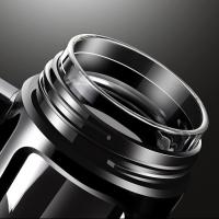 China High Borosilicate Glass 580ml Hiking Cup with Handle and Lid Outdoor Drinking Bottle for sale