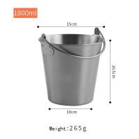 China 304 Stainless Steel Champagne Ice Bucket Snack Pail 1.8L Party Occasion for sale