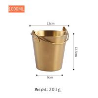 China 304 Stainless Steel Champagne Ice Bucket Snack Pail 1.8L Party Occasion for sale
