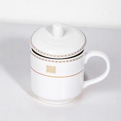 China White Ceramic Sublimation Mug 430ml Nordic Style Coffee Cup for Custom Printing for sale