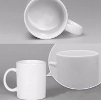 China 11oz Ceramic Sublimation Mug Custom Design Not Inverted White with Pearl Finish for sale