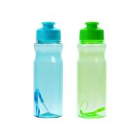 China 550ml PET Plastic Water Bottle Leak Proof Portable Outdoor Sports Bottle with Lock Button for sale