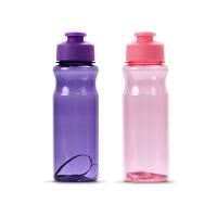 China 550ml PET Plastic Water Bottle Leak Proof Portable Outdoor Sports Bottle with Lock Button for sale