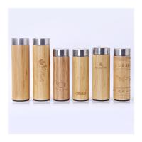 China Classic 500ml Stainless Steel Vacuum Water Bottle with Bamboo Lid 304 for sale