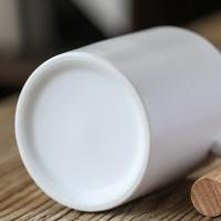 China 11oz Ceramic Sublimation Travel Mug White Coffee Cup for Heat Transfer Direct Supply for sale
