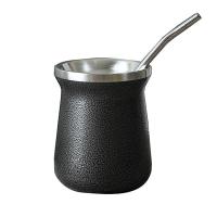 China Custom Logo Stainless Steel Office Mug with Straw 12oz Drop Resistant Water Bottle for sale