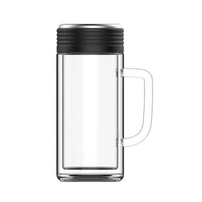 China HAERS 500ml High Borosilicate Glass Cup with Filter for Office Use HBL-400B-46 for sale