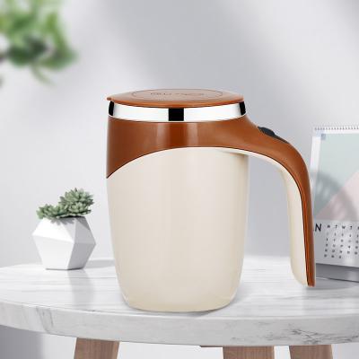 China Stainless Steel 380ml Electric Automatic Stirring Cup Magnetic Rotary Mug for Office for sale