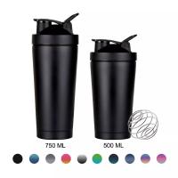 China Stainless Steel 700ml Vacuum Insulated Shaker Bottle Custom Logo Fitness Water Bottle for sale