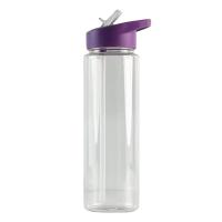 China 500ml Clear BPA Free Portable Protein Shaker Bottle with Custom Logo and Flip Straw for sale