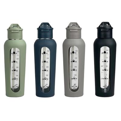 China Direct Drinking Water Bottle 700ml 1000ml Large Capacity with Flip Lid and Straw for sale
