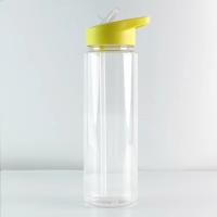 China 25 oz Tritan Plastic Water Bottle BPA Free Eco Friendly Sport Shaker with Straw 750ml for sale