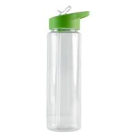 China BPA Free Plastic Water Bottle 350ml with Flip Straw for Traveling Custom Colors for sale
