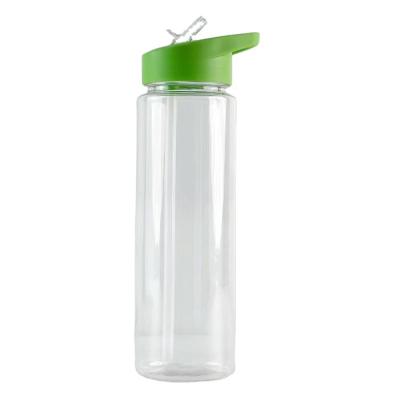 China BPA Free Plastic Water Bottle 350ml with Flip Straw for Traveling Custom Colors for sale