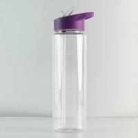China BPA Free Plastic Water Bottle 350ml with Flip Straw for Traveling Custom Colors for sale