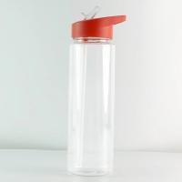 China BPA Free Plastic Water Bottle 350ml with Flip Straw for Traveling Custom Colors for sale