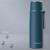 China 500ml Stainless Steel Vacuum Flask Patented Bullet Water Bottle Custom Logo Business Gift for sale