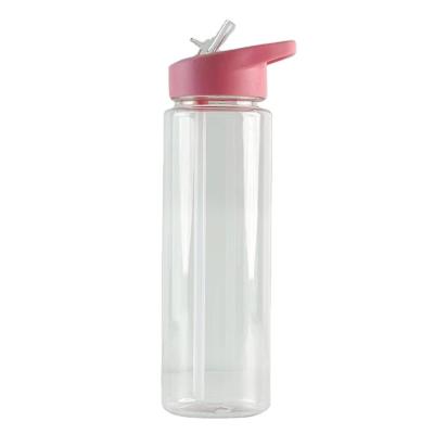 China Customized Tritan Plastic Water Bottle 500ml 700ml BPA Free with Rollover Straw for sale