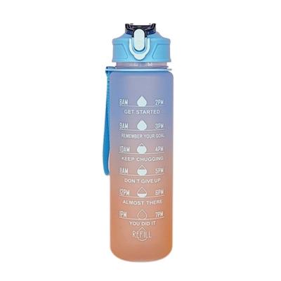 China PC Plastic Water Bottle 900ml with Time Stamp Anti-corrosion Coating Custom Color for sale